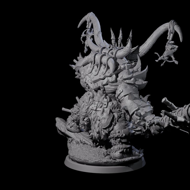 Four Hulking Ogre Juggernauts Miniature for D&D, Dungeons and Dragons ...