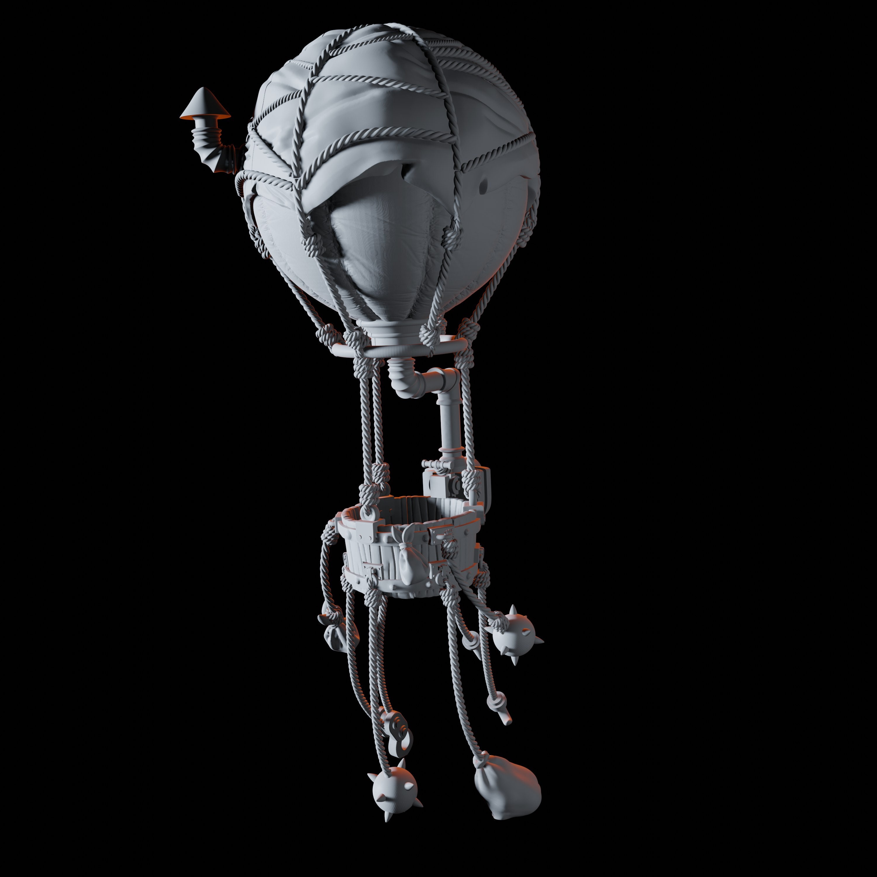 Hot Air Balloon Miniature for D&D Dungeons and Dragons - Etsy