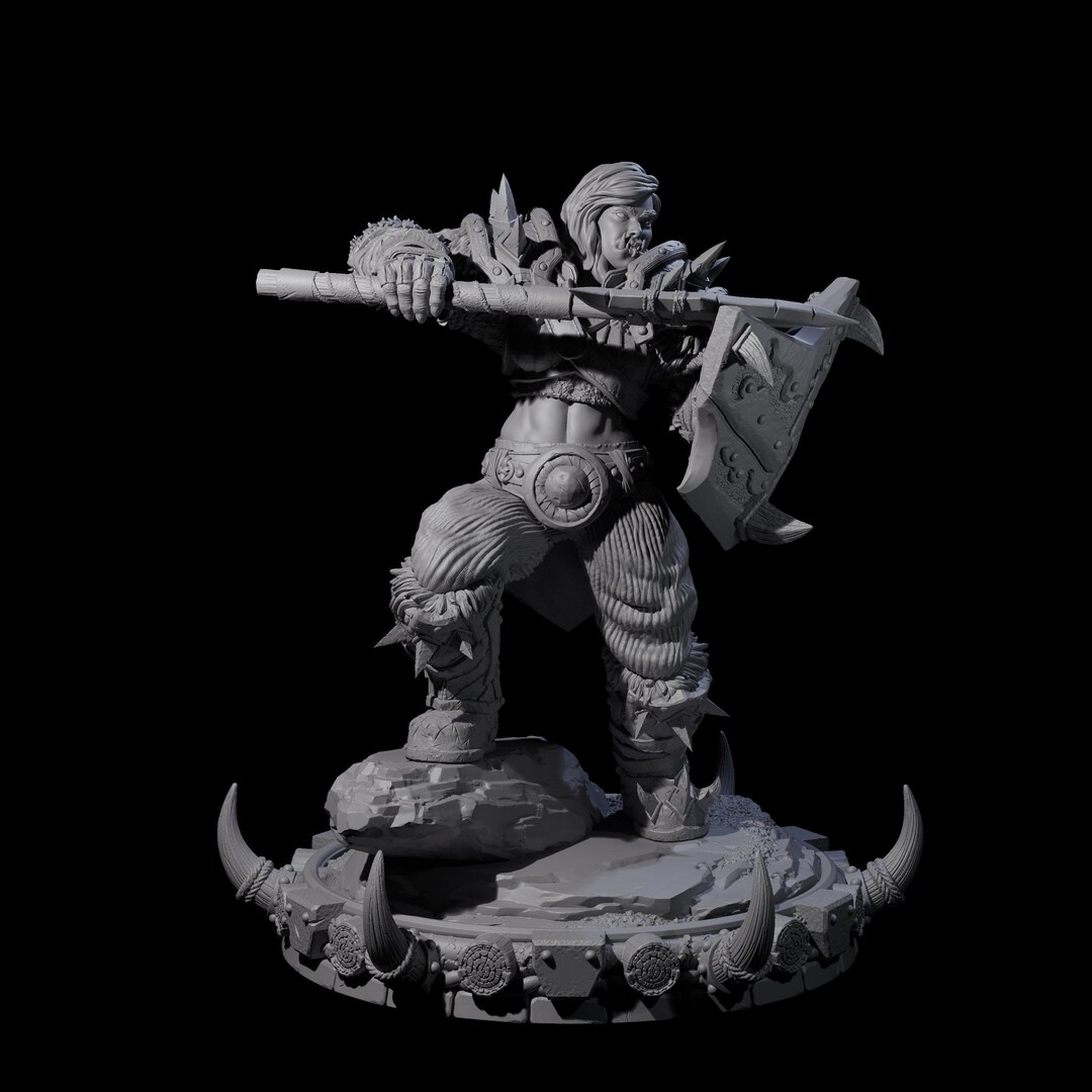 Frostbane Orc E Miniature for D&D, Dungeons and Dragons, Pathfinder and ...