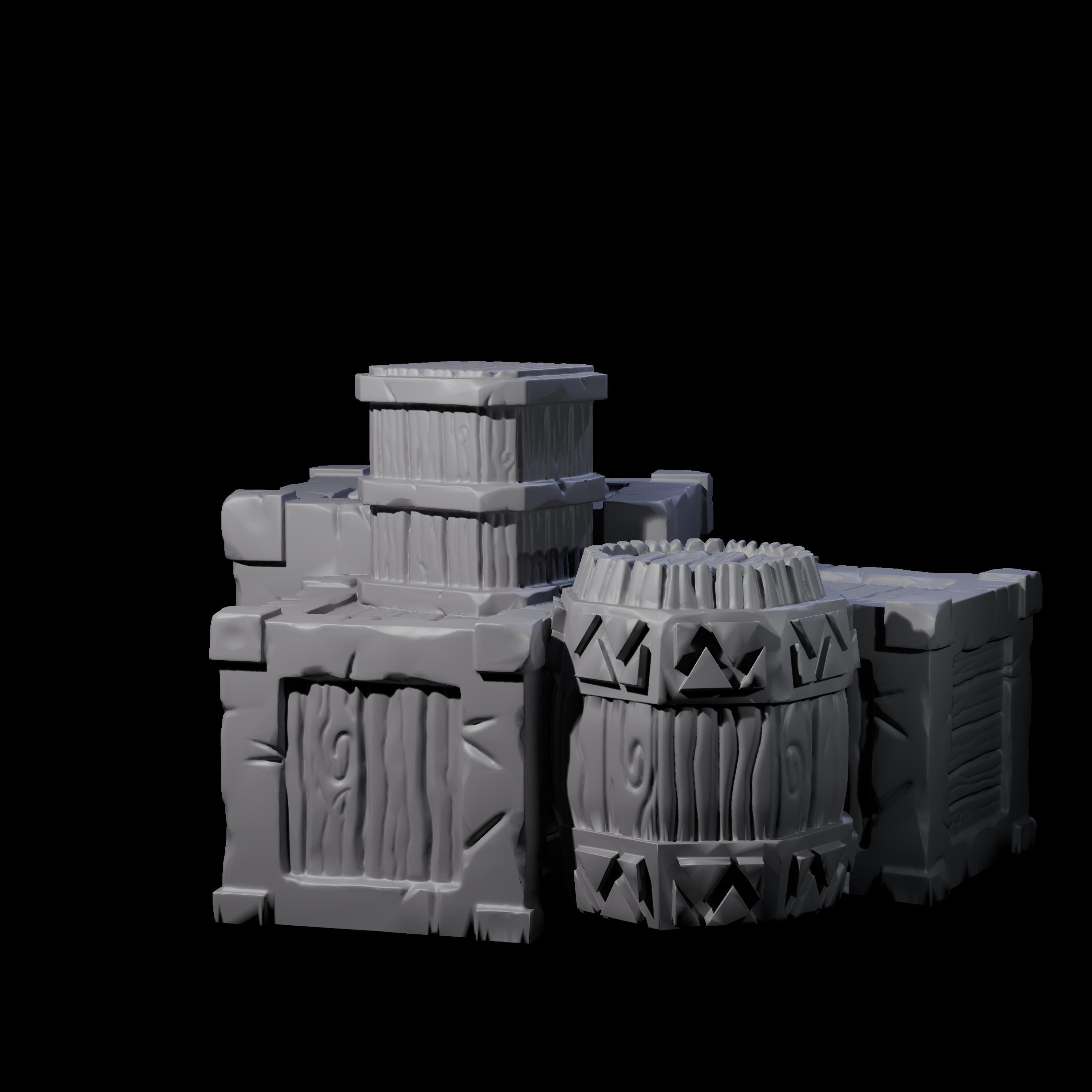 Dwarf Boxes, Crates and Barrels Scatter Terrain for D&D, Dungeons and ...