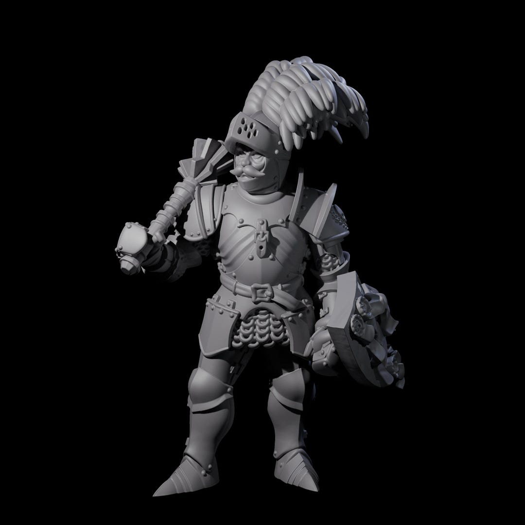 Pious Knight D Miniature for D&D, Dungeons and Dragons, Pathfinder and ...