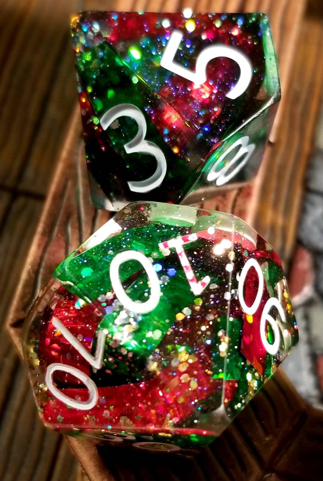 Big Large Dice Set Oversized 30mm Christmas Dice Set extra Jumbo Giant ...
