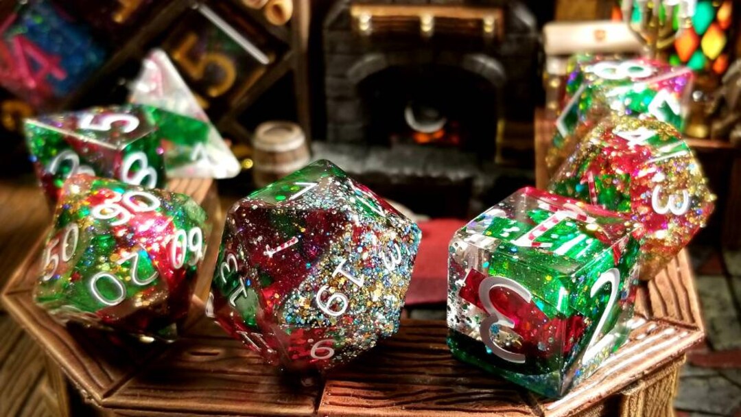 Big Large Dice Set Oversized 30mm Christmas Dice Set extra Jumbo Giant ...