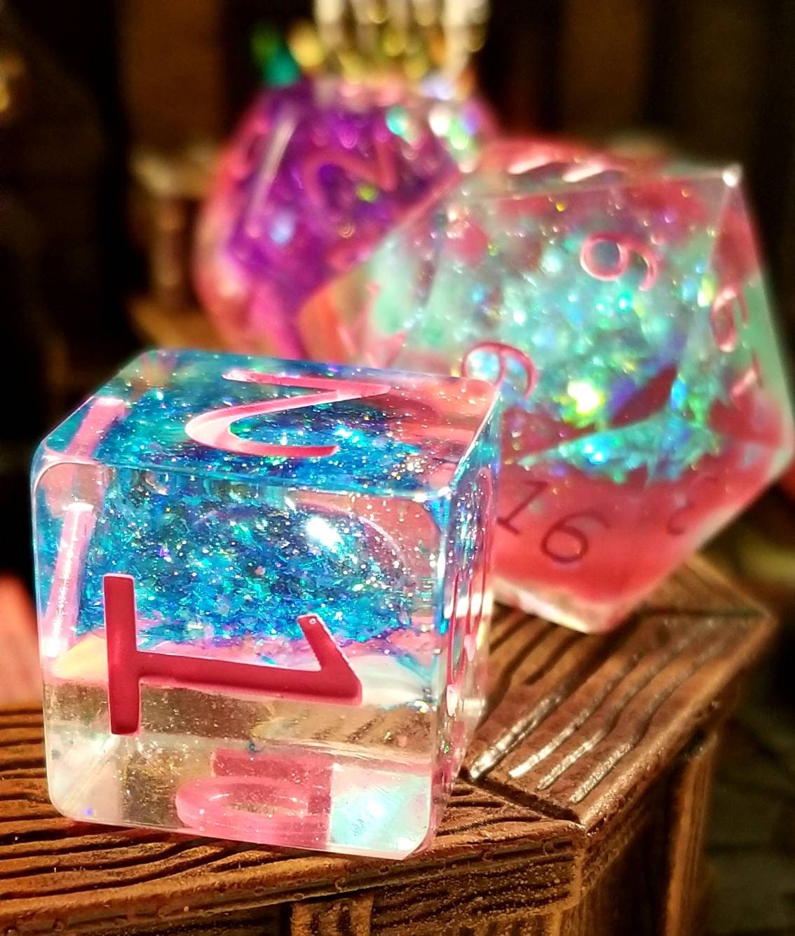 Big Large Dice Set Oversized Glow in the Dark Birthday Party Neon Dice ...