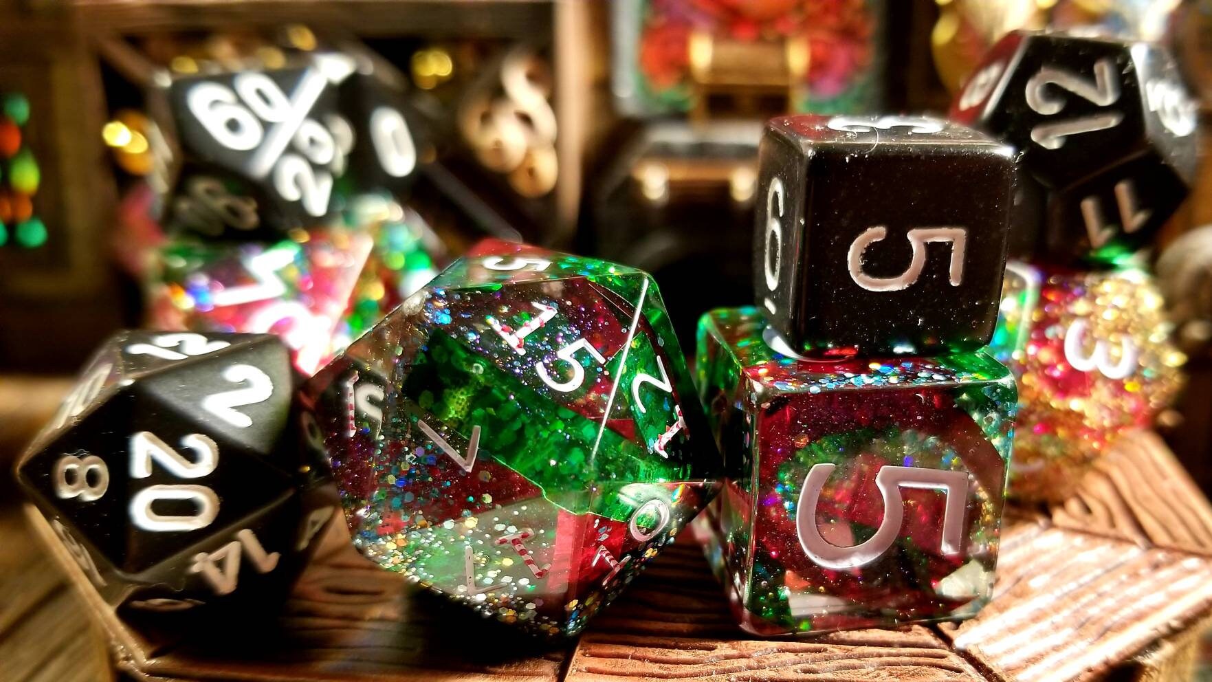 Big Large Dice Set Oversized 30mm Christmas Dice Set extra Jumbo Giant ...