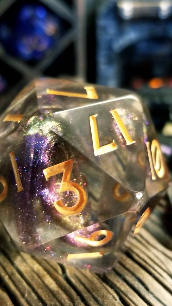40mm Oversized D20 galatic Gem Die - Etsy