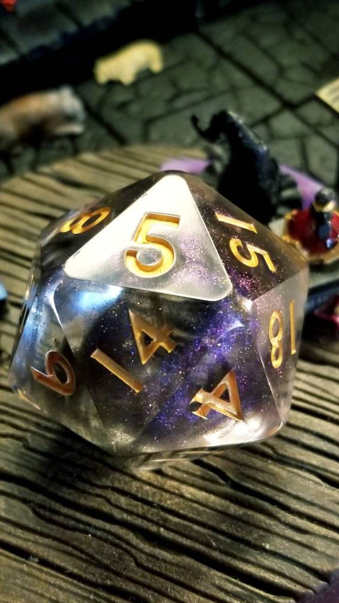 40mm Oversized D20 "galatic Gem Die" - Etsy