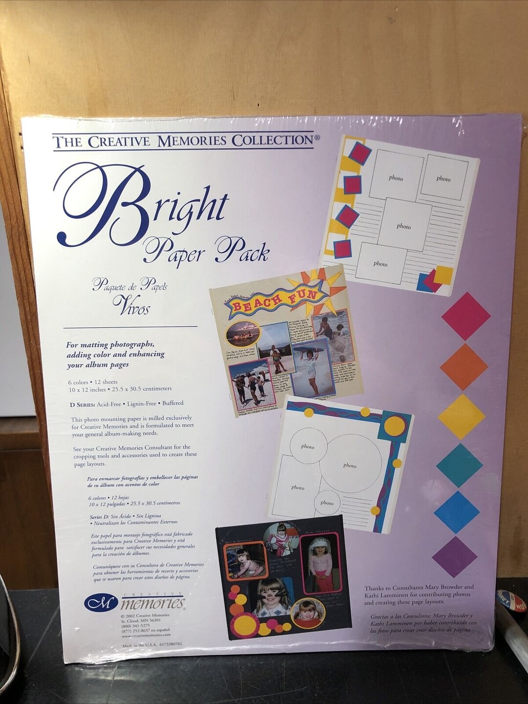 Creative Memories Paper Packs - Etsy Canada