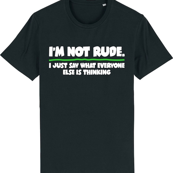Rude T Shirt - Etsy UK