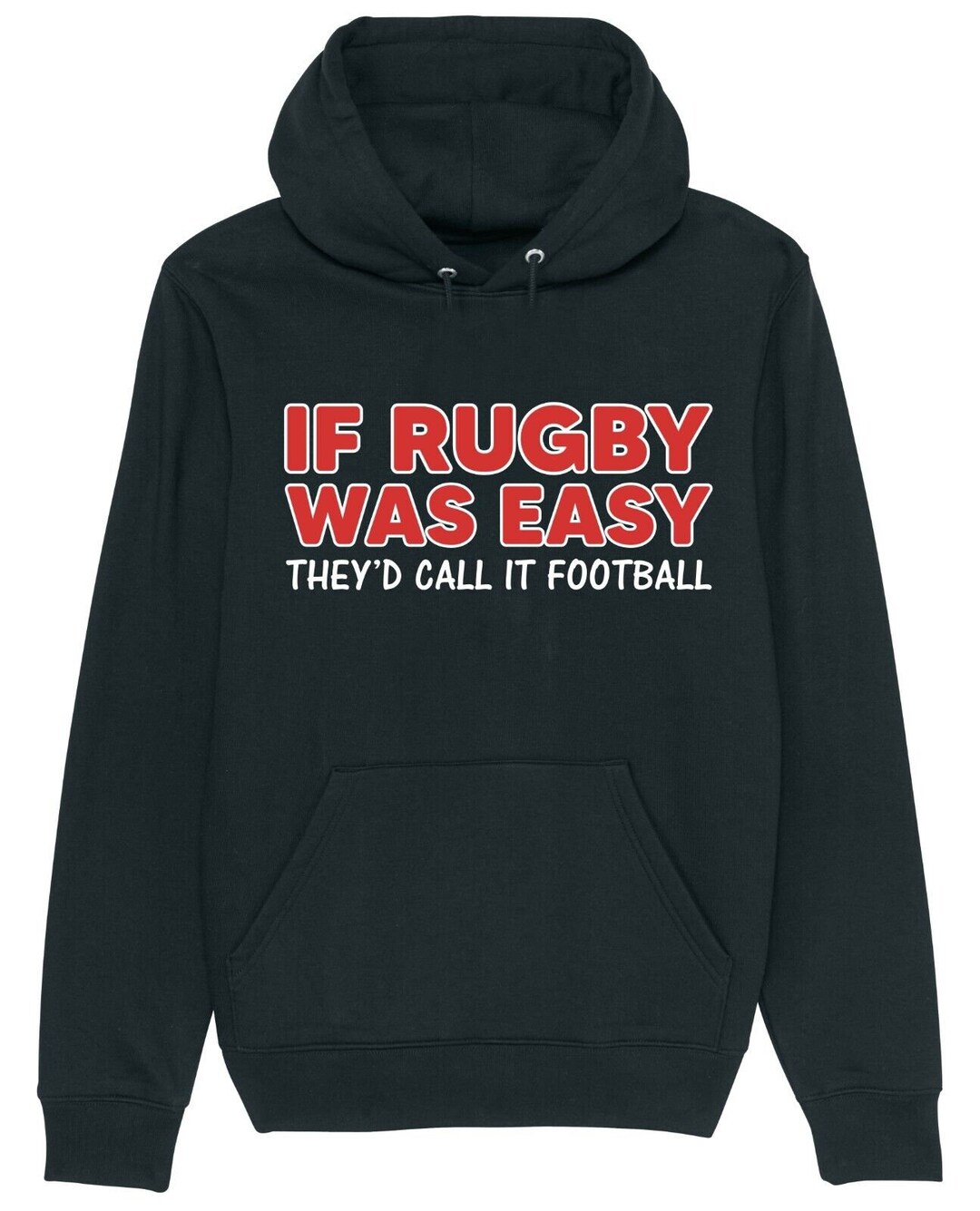 If Rugby Was Easy Hoodie Rugby Player Funny Novelty Gift Idea Him Dad ...