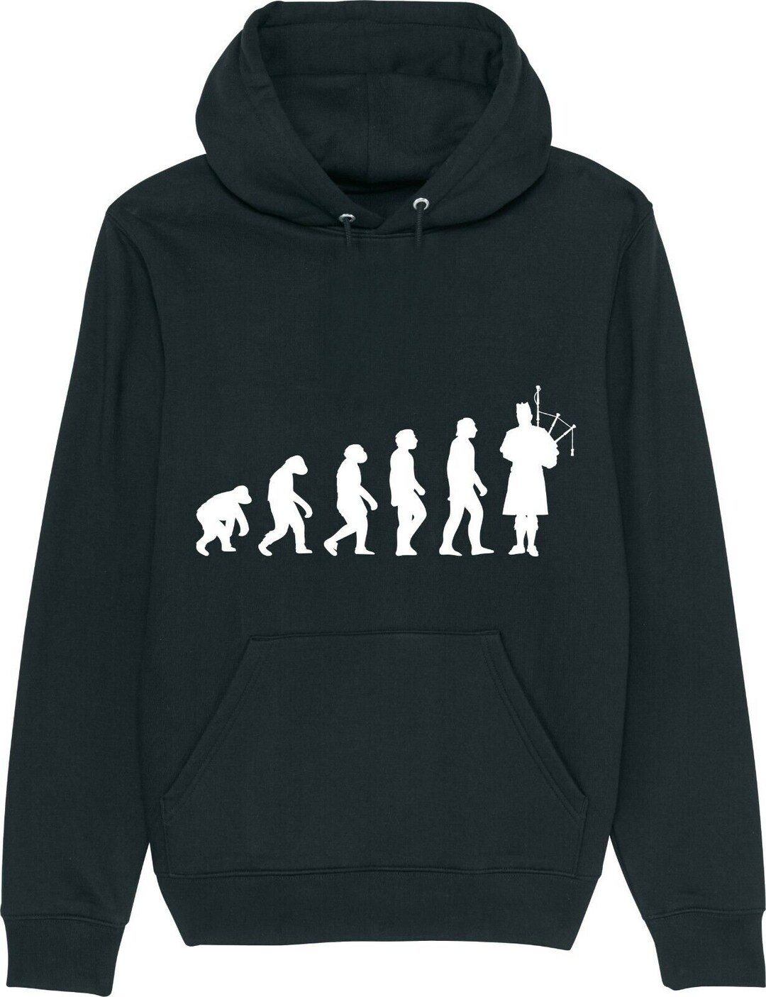 Evolution of Bagpipe Player Piper Man Hoodie Scotland Scottish - Etsy