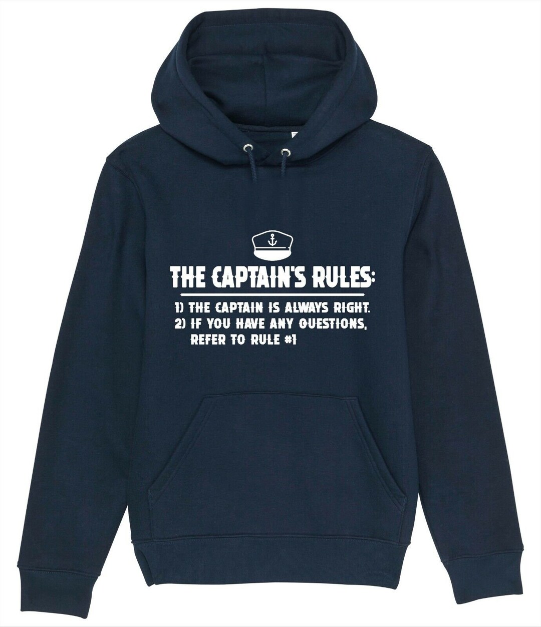 The Captain's Rules Skipper Boating Yachting Sailing Sailing Hoodie - Etsy