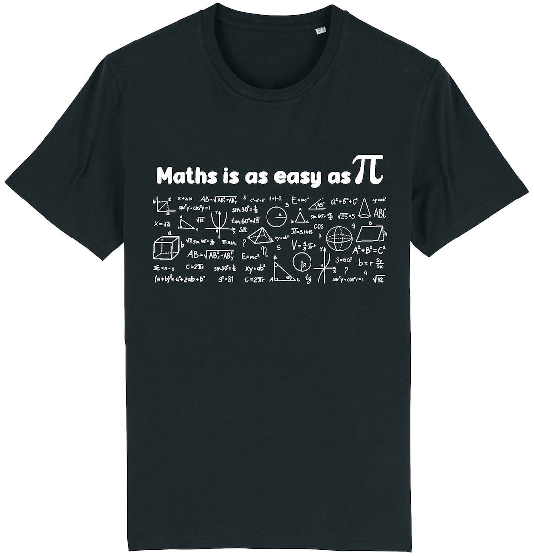Maths is as Easy as Pi T-shirt Funny Mathematics Gift Teacher Geek - Etsy UK