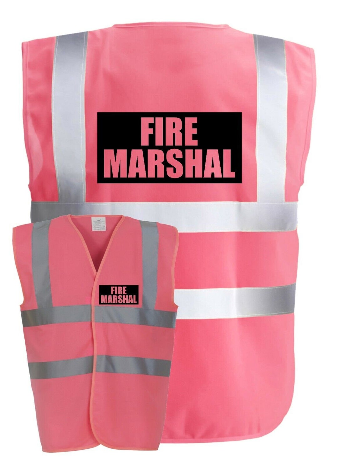 Fire Marshal Pink Hi-vis High-vis Visibility Safety - Etsy UK
