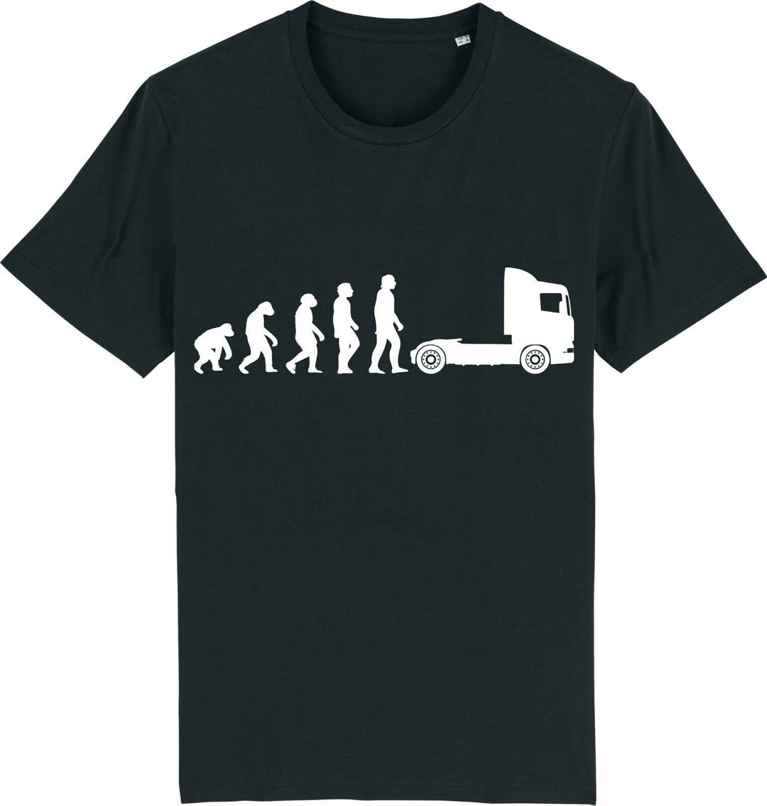Evolution of Trucker Man Lorry Hgv Truck Driver T-shirt - Etsy UK