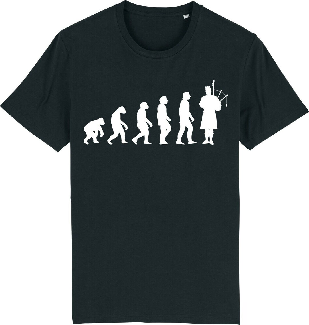 Evolution of Bagpipe Player Piper Man T-shirt Scotland Scottish - Etsy UK