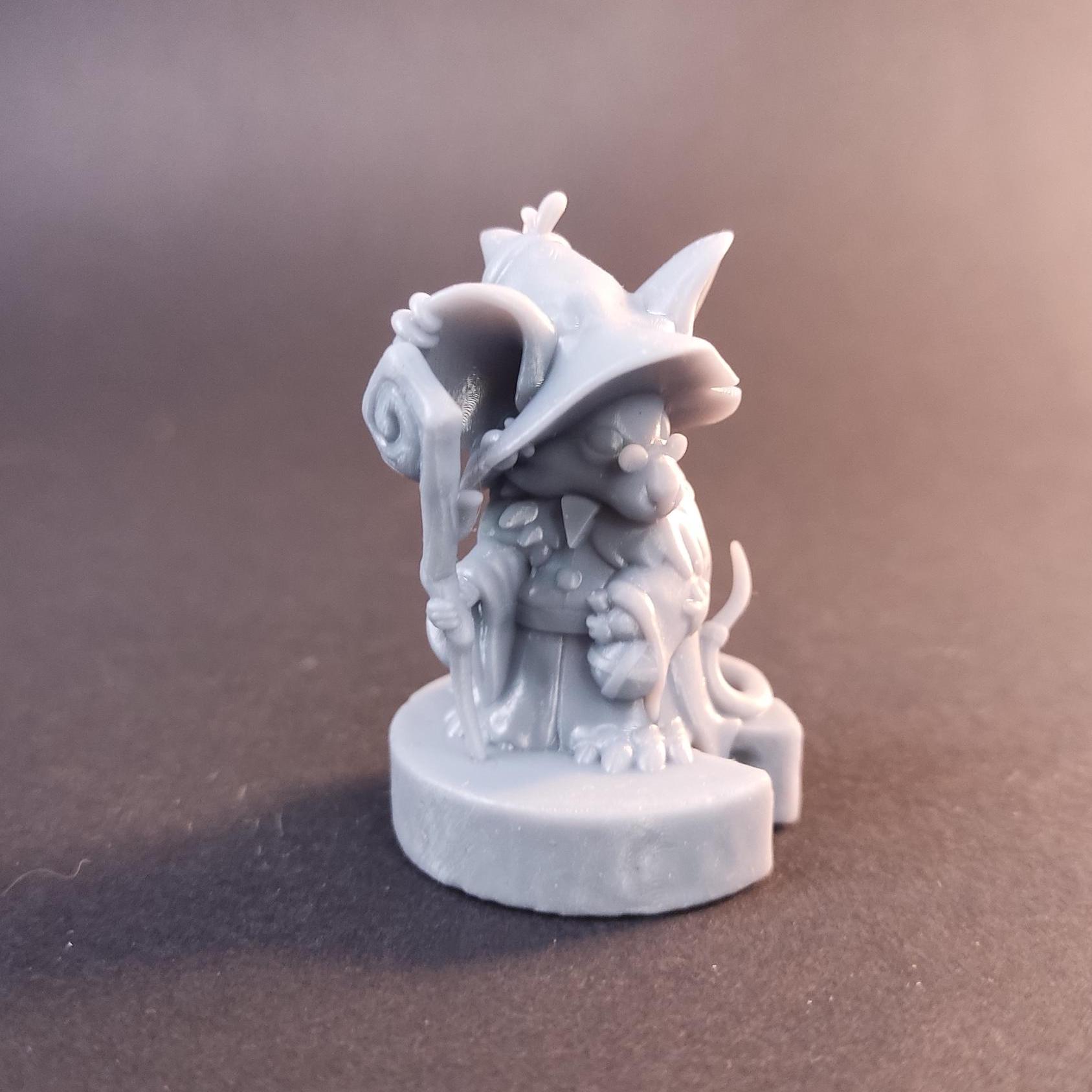 Mouse Mage | Miniature Fantasy RPG Figurine Art Toy | Resin 3dprinted ...