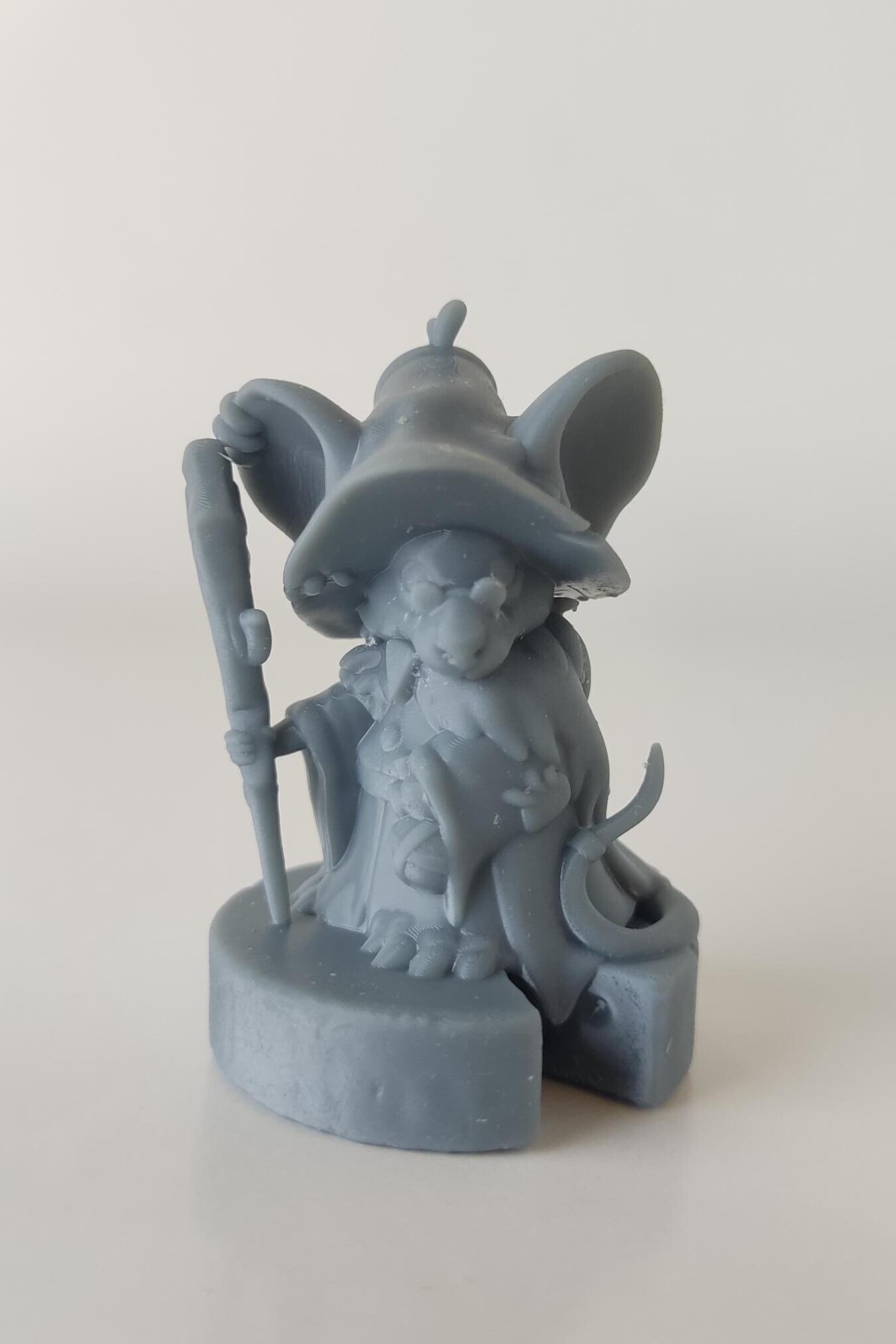 Mouse Mage | Miniature Fantasy RPG Figurine Art Toy | Resin 3dprinted ...