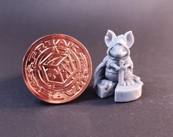 Mouse Mage | Miniature Fantasy RPG Figurine Art Toy | Resin 3dprinted ...