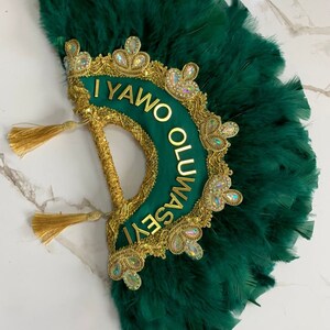 Hand Fan Personalization, African Traditional Nigerian Wedding Hand Fan ...