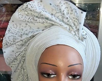 Gold Autogele / Asooke / Autogele / Ready to Wear Gele / - Etsy