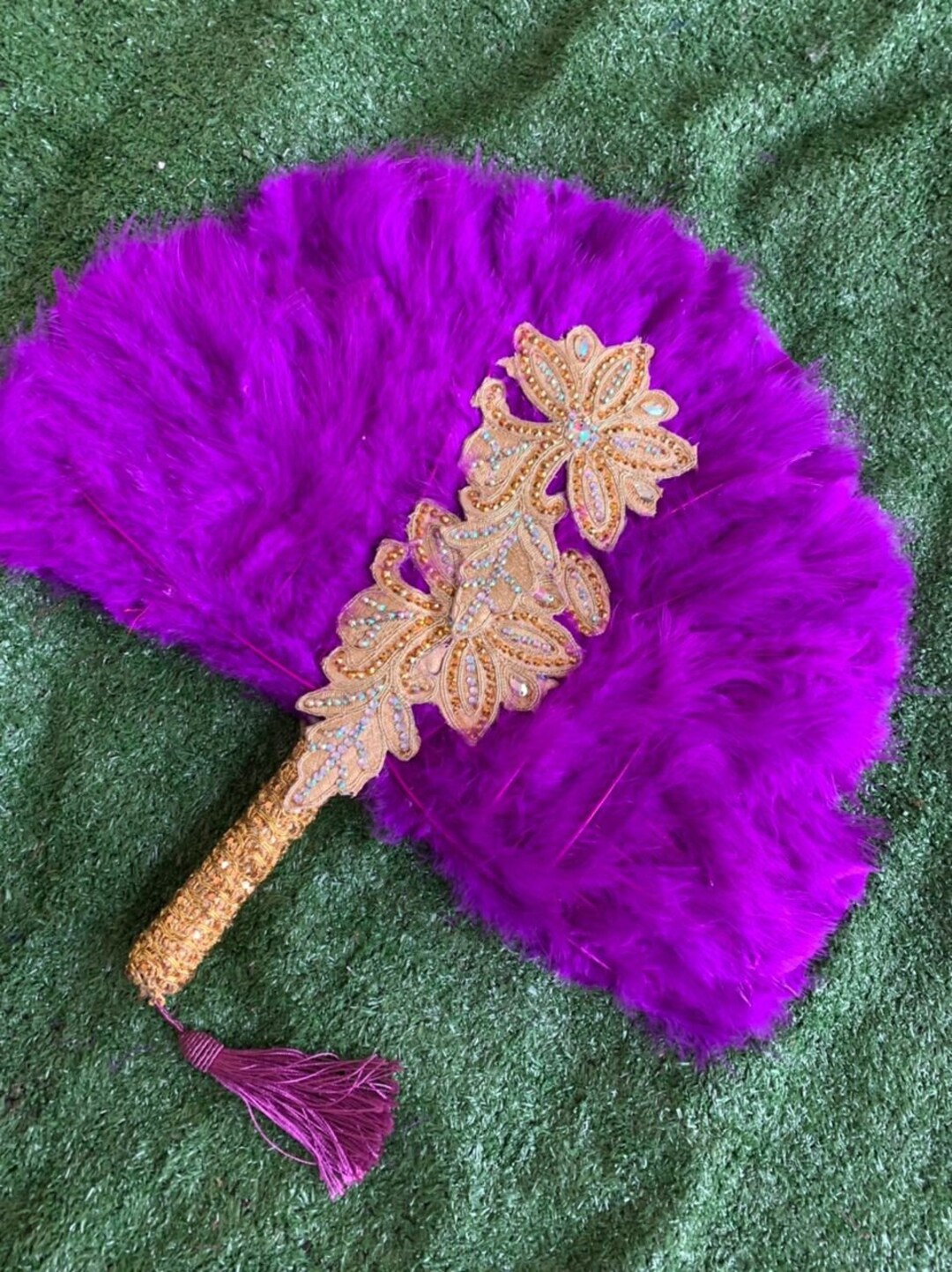 Purple Wedding Hand Fan, African Traditional Bridal Handfan Accessory ...