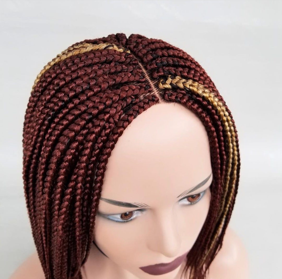 Braided Wig, Short Braided Wigs, Wigs for Black Women, Short Box Braid ...
