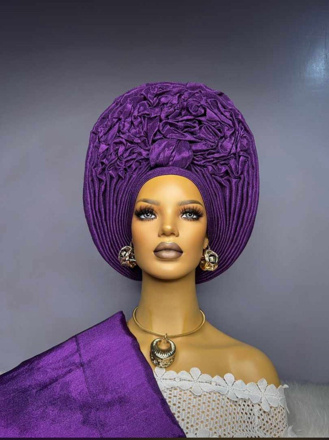 Autogele Asooke, Gele Headwrap, African Headwrap, Nigerian Headwear ...