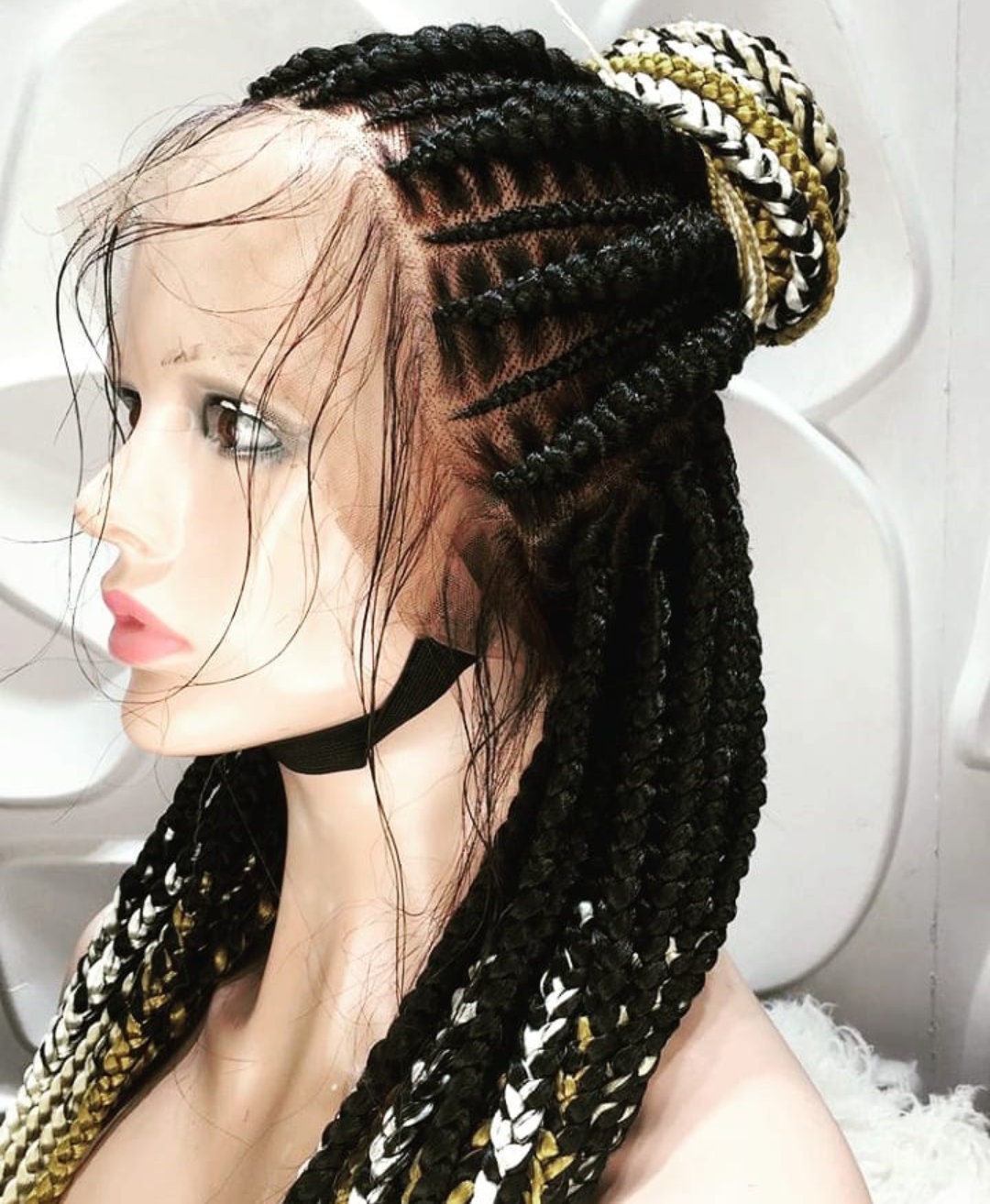Cornrow Braid Wig Box Braid Wig Full Lace Braid Wig Braid - Etsy
