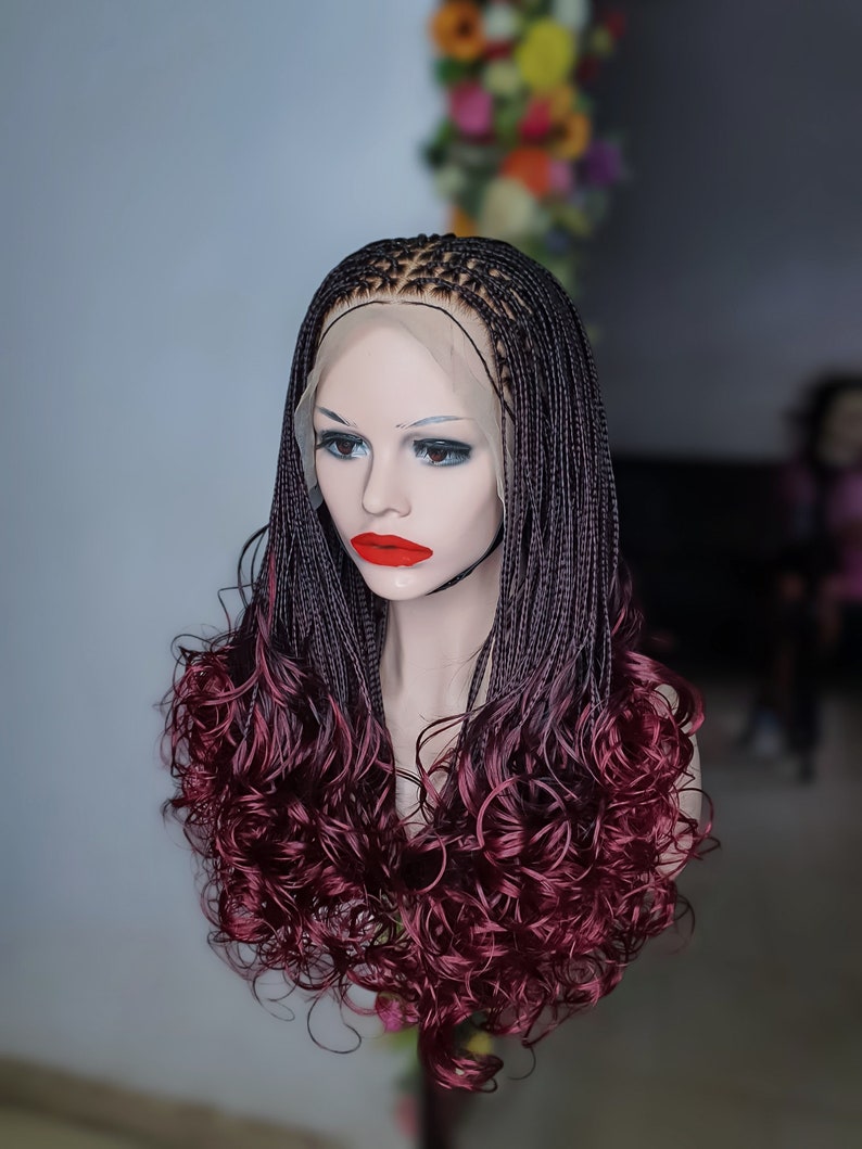 Knotless Braid Wig, Box Braid Wig, Lace Front Wig, Braids Wig, Small ...