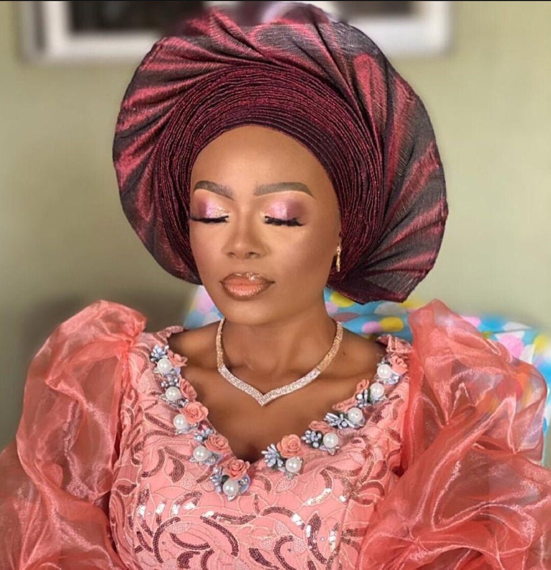 Autogele Asooke, Pre-tied Gele, African Headwrap, Headwrap for Black ...