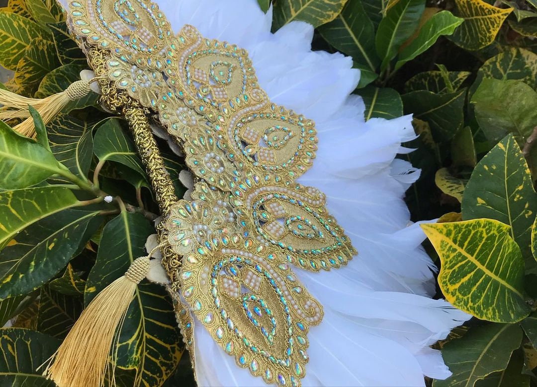 Clutch Semi-circle Hand Fan Traditional African Wedding - Etsy