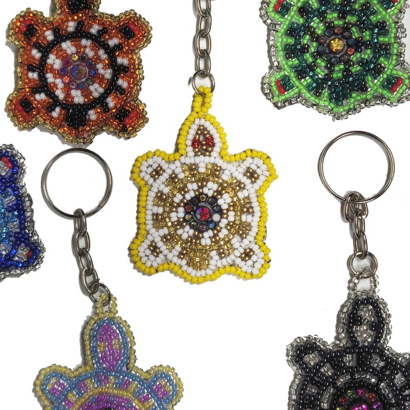 Handmade Beaded Key Chains - Etsy