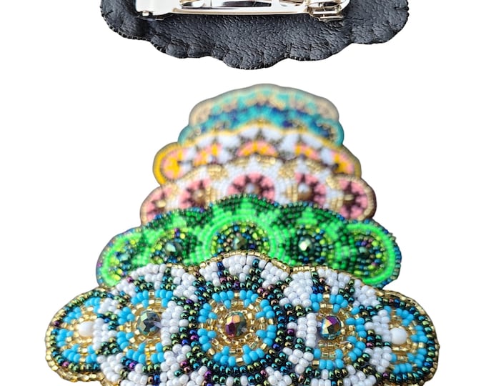 Beaded Hair Clip - Etsy