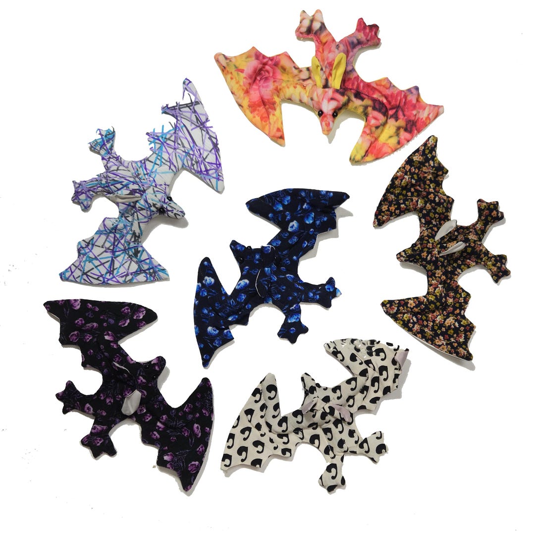 Handcrafted Sand Animal Fidget Toys Colorful Bat Stress Relief Beanbag ...