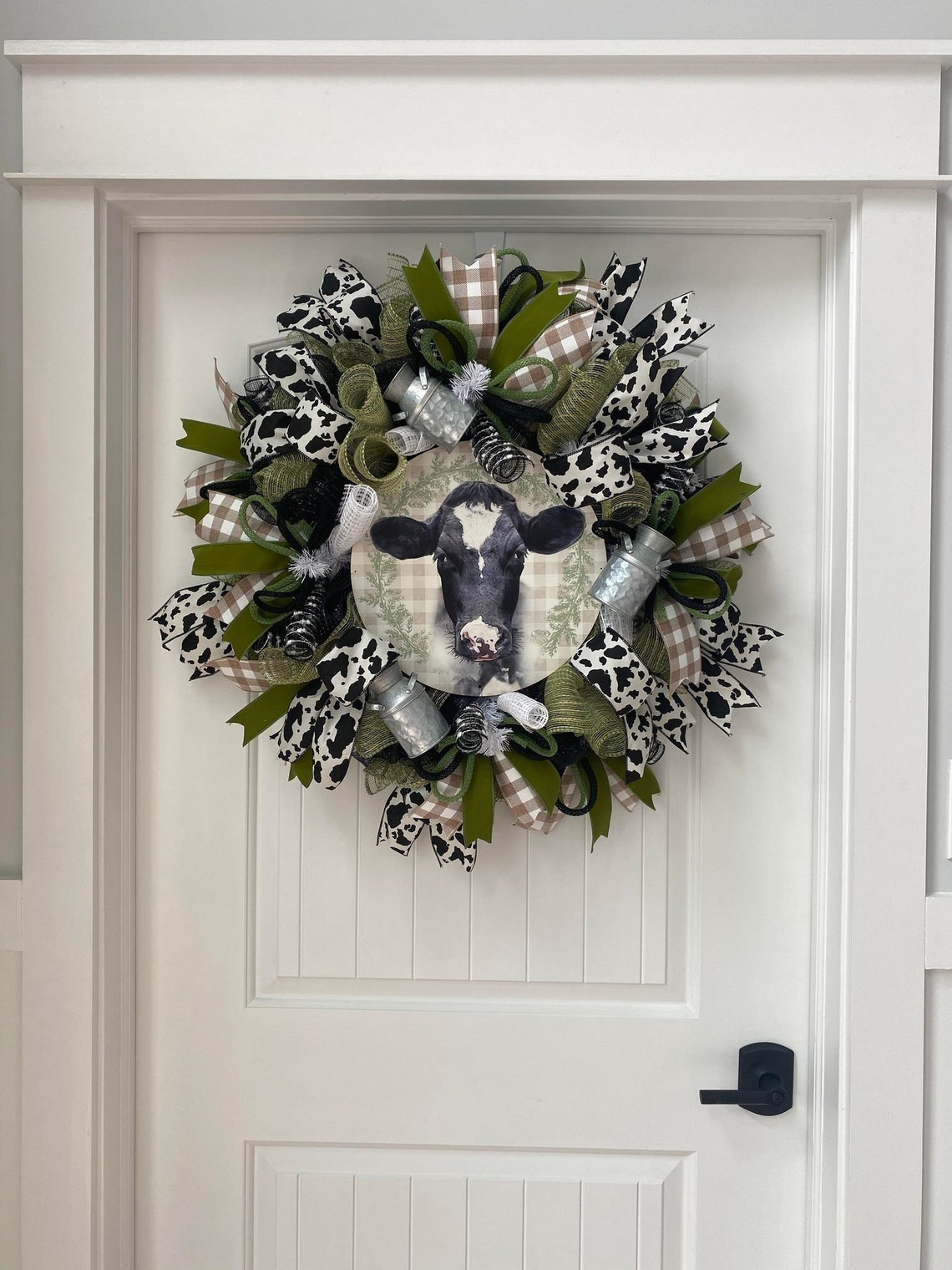 Farmhouse Wreath Cow Wreath Summer Wreath Spring Wreath - Etsy