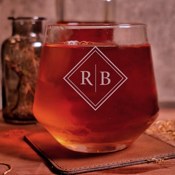 Custom Bourbon Glasses Etsy