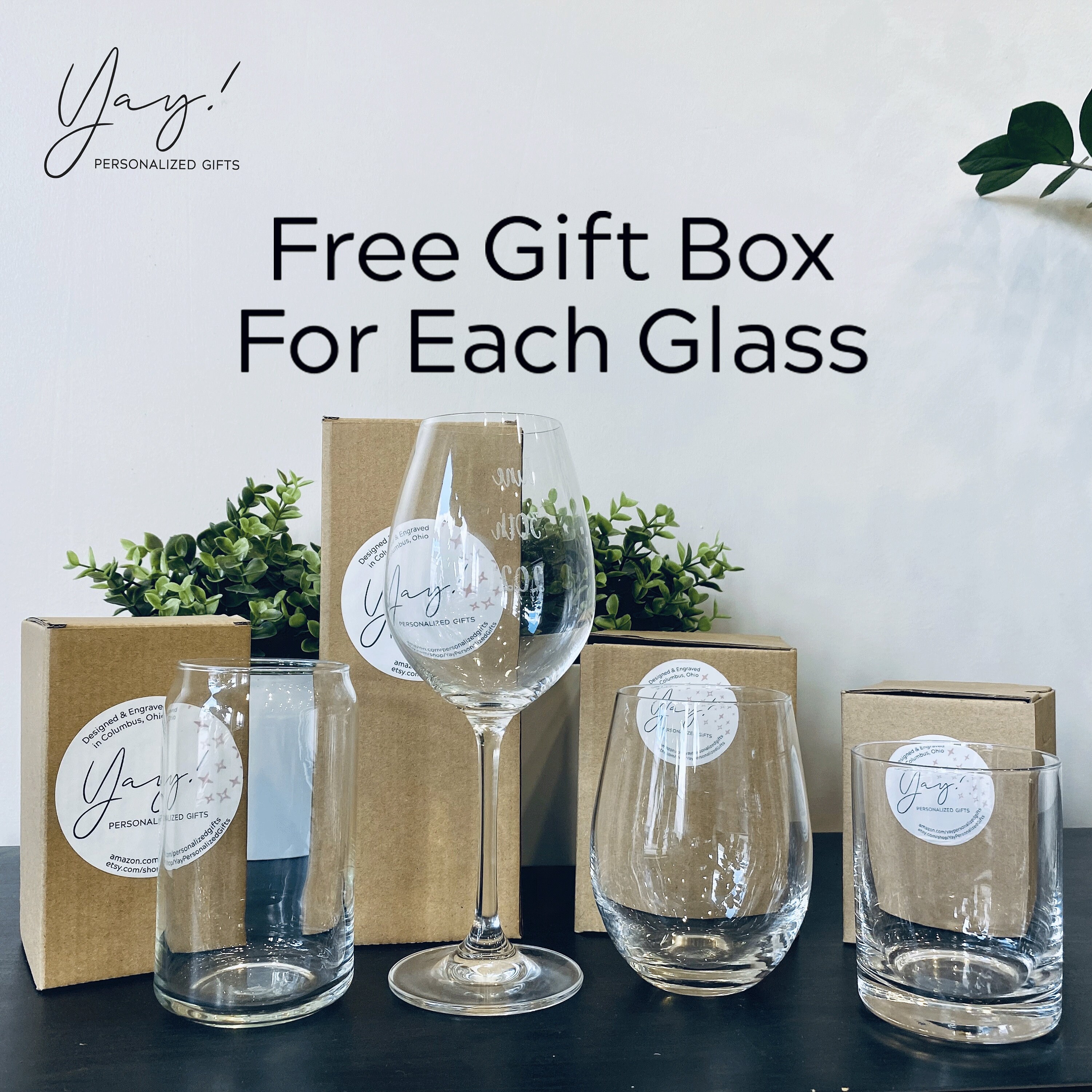 Custom Logo Wine Glasses Add Your Personalized Design Or Etsy