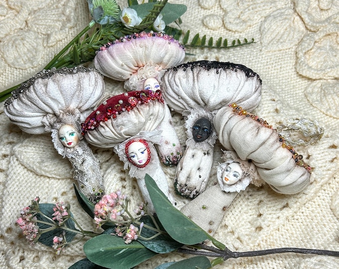 Textile Mushrooms PDF Tutorial - Etsy