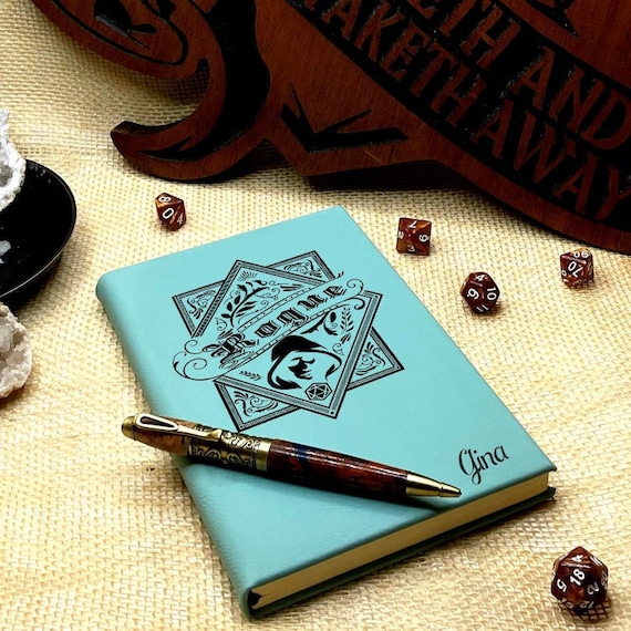 Rogue Dnd Custom Engraved Leather Journal Dungeons and - Etsy