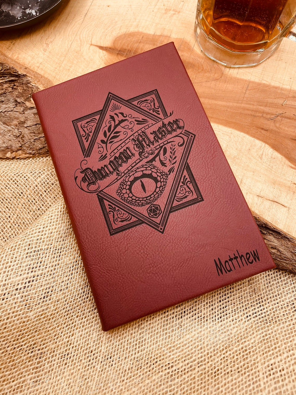 Paladin Dnd Custom Engraved Leather Journal Dungeons and | Etsy