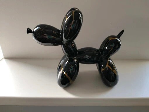 Handmade Resin Graffiti Balloon Dog Sculpture - Modern Art - Etsy
