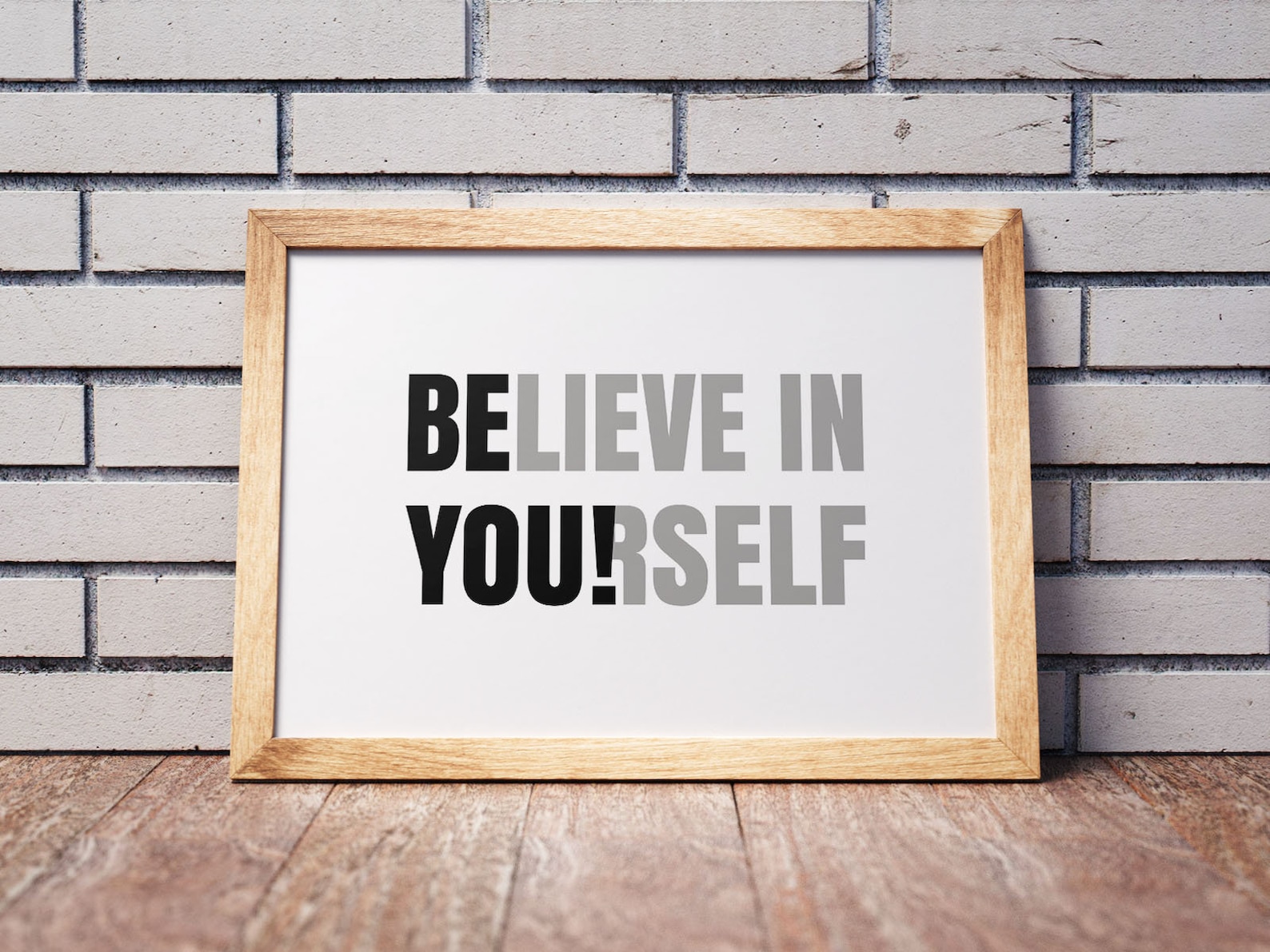 Believe in Yourself Poster Be You Wall Art Inspirational - Etsy