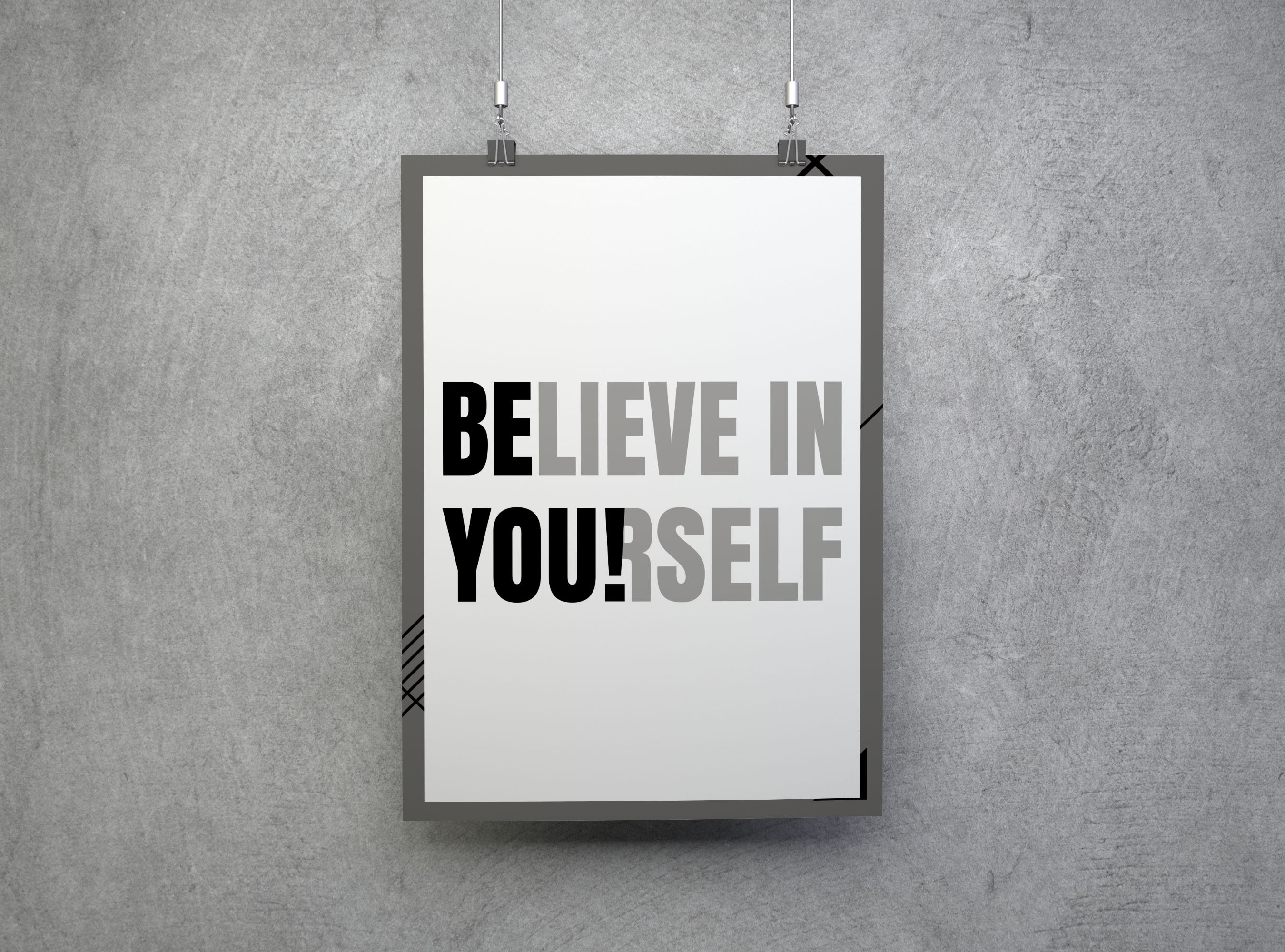 Believe in Yourself Poster Be You Wall Art Inspirational - Etsy