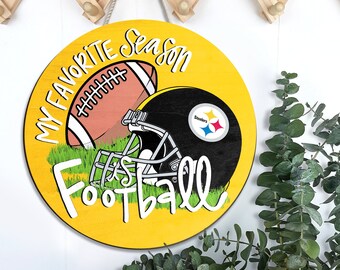 Steelers Round Sign - Etsy