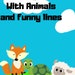 14 Page Cute Bubbly Animal Coloring Book With Funny Lines and Phrases ...