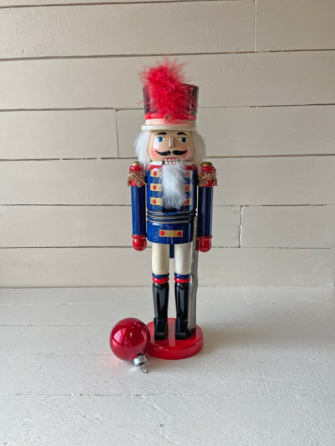 Vintage Nutcracker Toy Solider, Hand Painted Wood Nutcracker Toy ...