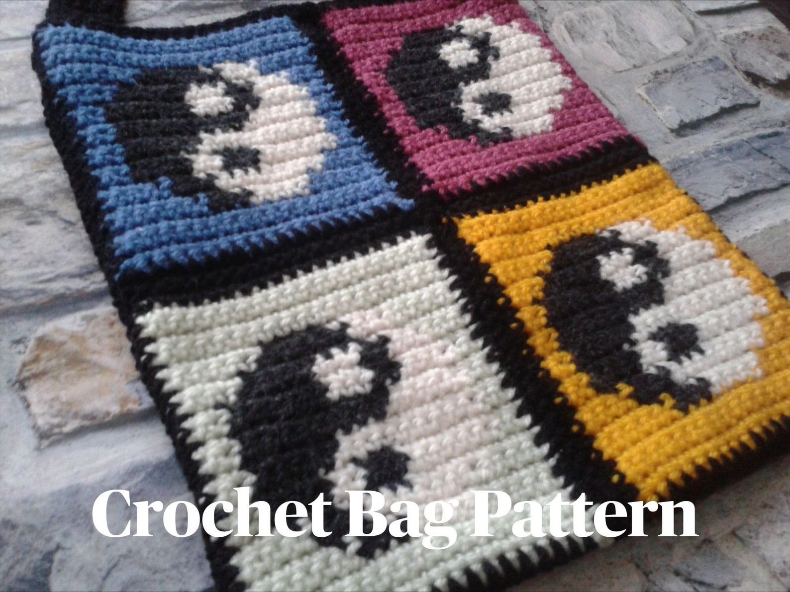 Yin & Yang Heart Crochet Bag Pattern PDF Digital Download - Etsy