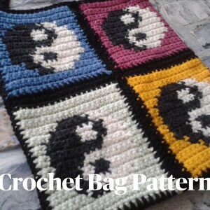 Yin & Yang Heart Crochet Bag Pattern PDF Digital Download - Etsy Canada