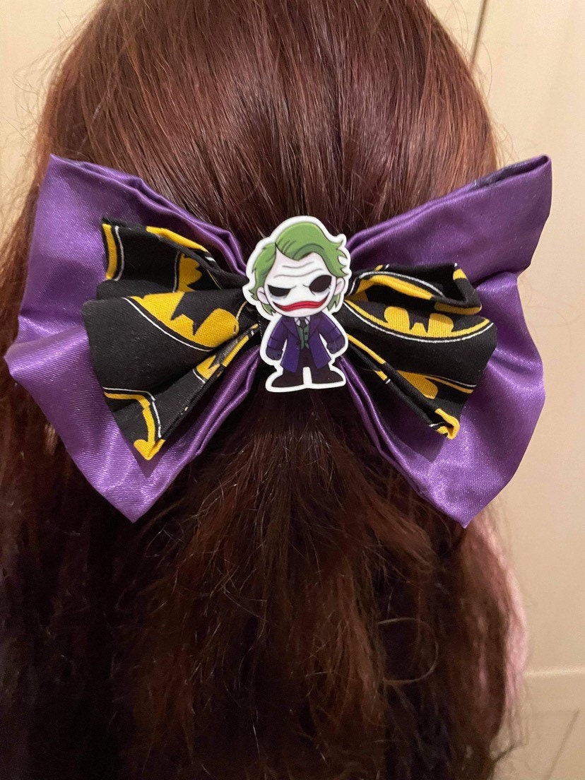 Joker/batman Hair Bow/clip DC COMICS - Etsy